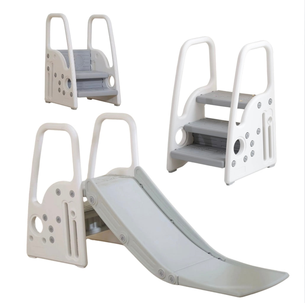 Multifunctional 3-in-1 Slide, Chair & Step Stool – Indoor Play Set for ...