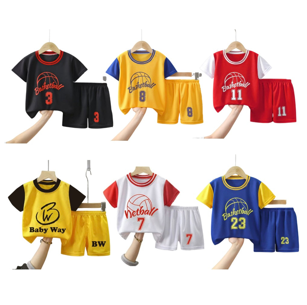 Kids Sportswear Matching Set – Basketball & Netball Style – Baby Way NZ